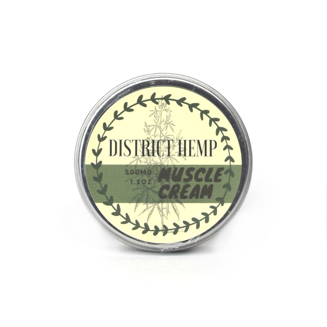 Hemp Muscle Rub | District Hemp Muscle Cream | 500mg 1.5oz | District ...